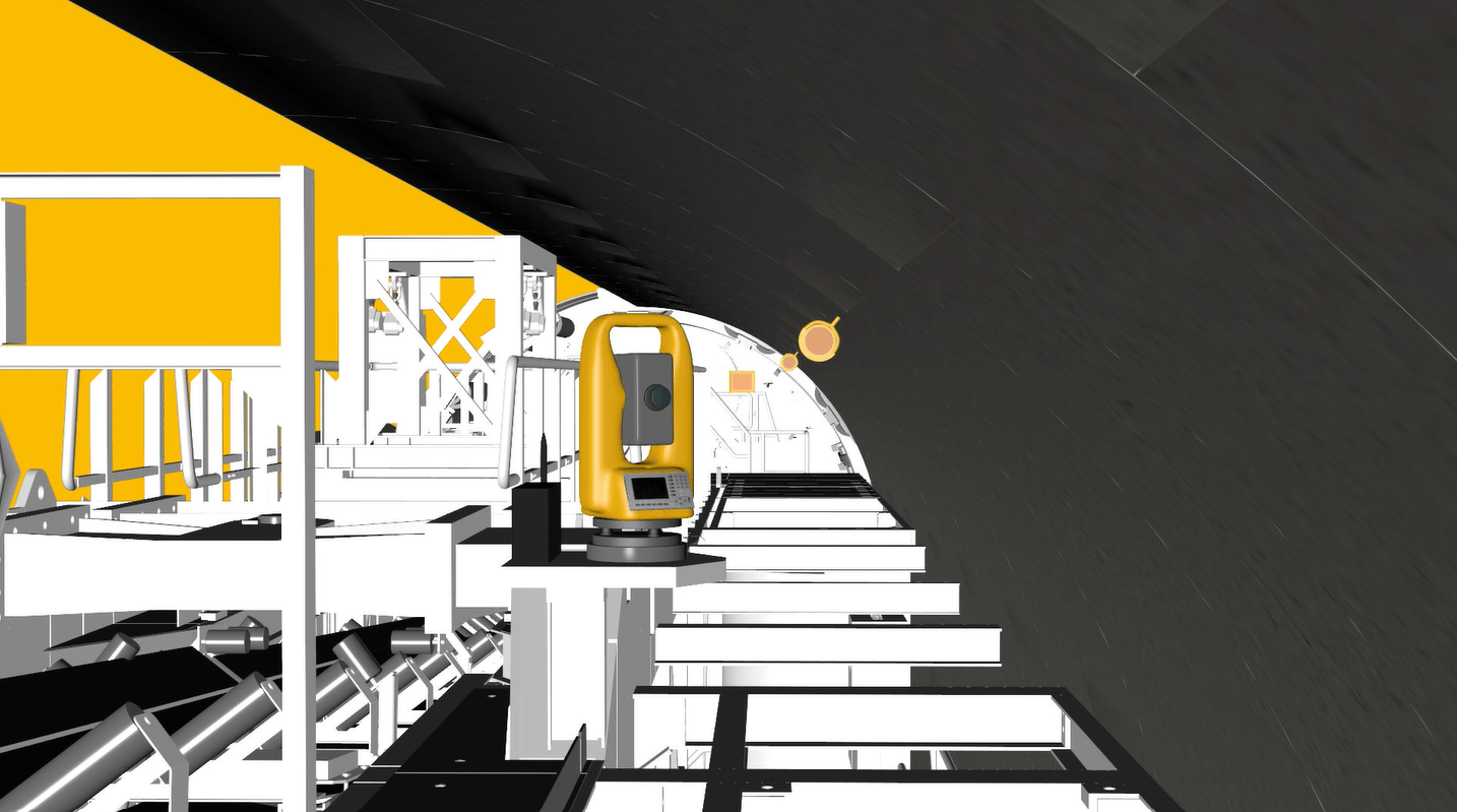 Mobile total station navigation | TUnIS.moving station by VMT